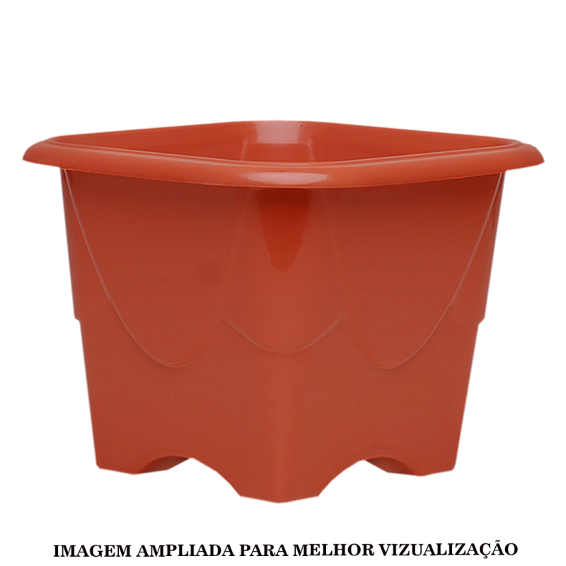Vaso Quadrado Nº3 - Cerâmica - 5 litros - Jorani do Brasil